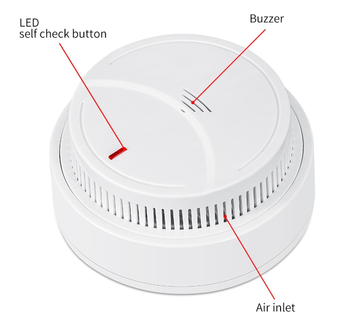 Optical Smoke Alarm Photoelectric Standalone Smoke Detector
